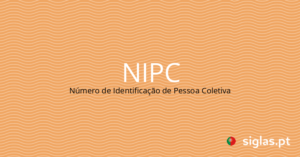 NIPC - Número de Identificação de Pessoa Coletiva - Siglas