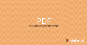 PDF - Portable Document Format - Siglas